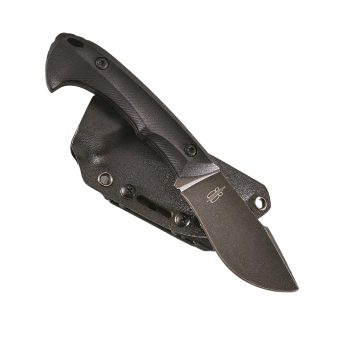 BnB Knives Piranha Tactical Knife – D2 Steel / Black G10 BNB12233P ...